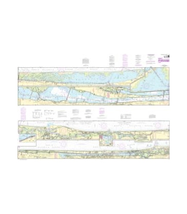 OG NOAA Chart 11485 Intracoastal Waterway Tolmato River to Palm Shores