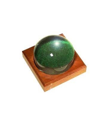 3½" (89mm) Light Gathering 4x Magnifier w/ Square Mahogany Base