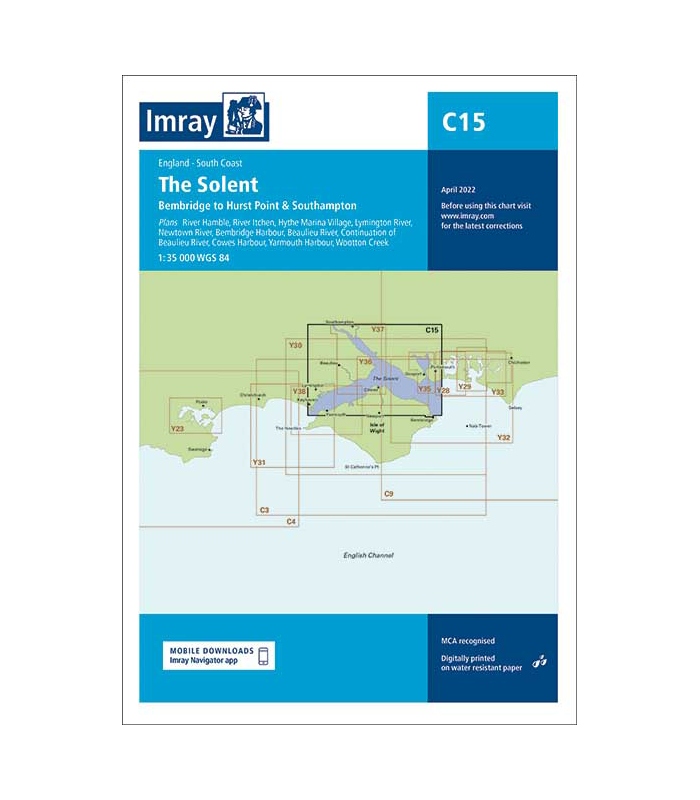 Imray Chart C15 The Solent
