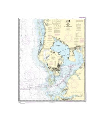 OceanGrafix NOAA Nautical Charts 11412 Tampa Bay and St. Joseph Sound