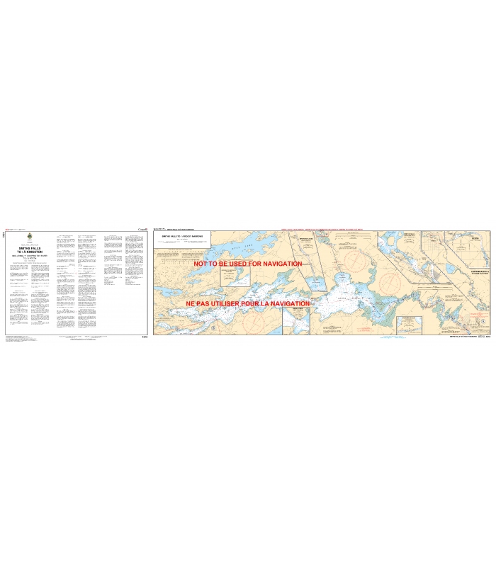 Canadian Nautical Charts Central and Arctic Region CHS 1513 Smith Falls ...