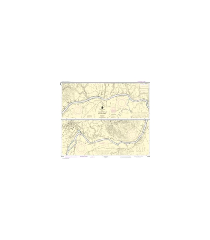 OceanGrafix NOAA Nautical Charts 18529 Willamette River Walnut Eddy To ...