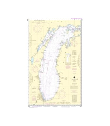 OceanGrafix Nautical Chart 14901 Lake Michigan (Mercator Projection)