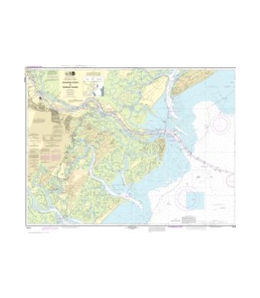 OceanGrafix NOAA Nautical Charts 11512 Savannah River and Wassaw Sound