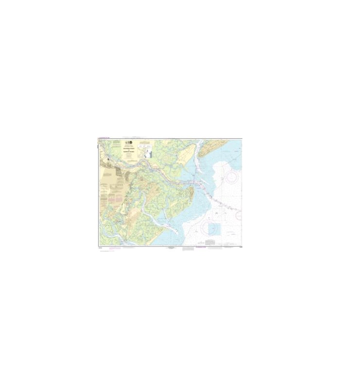OceanGrafix NOAA Nautical Charts 11512 Savannah River and Wassaw Sound