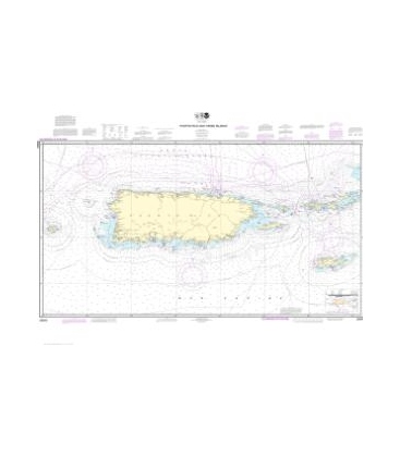 OceanGrafix NOAA Nautical Charts 25640 Puerto Rico and Virgin Islands