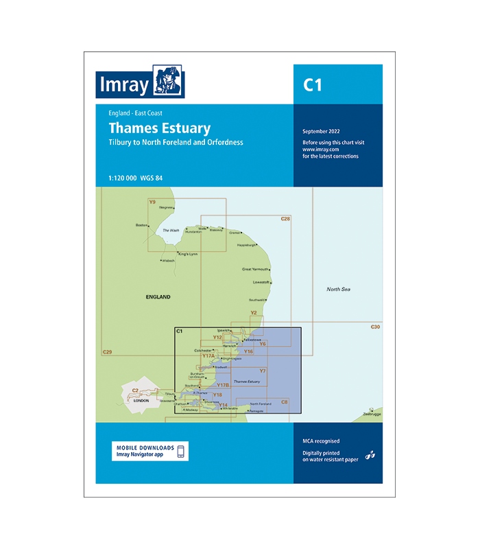 Imray Chart C1 Thames Estuary