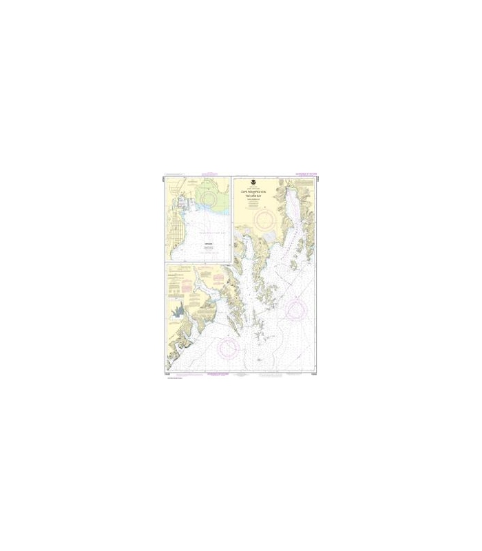 OceanGrafix NOAA Nautical Charts 16682 Cape Resurrection to Two Arm Bay ...