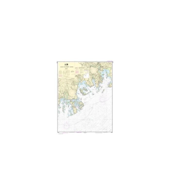 OceanGrafix NOAA Nautical Charts 13326 Machias Bay to Tibbett Narrows