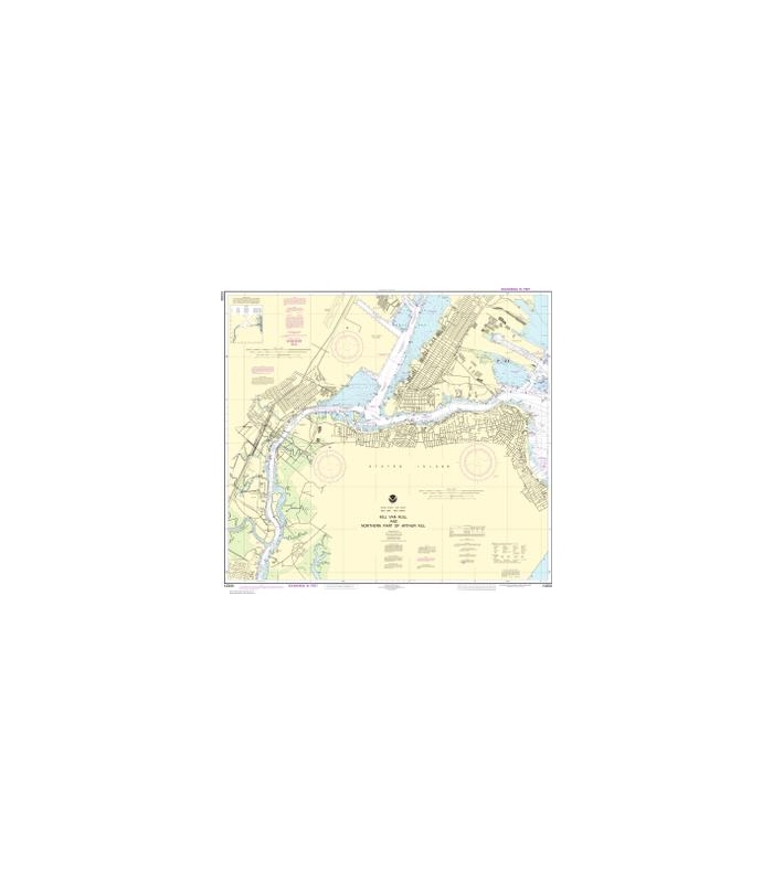 OG NOAA Chart 12333 Kill Van Kull and Northern Part of Arthur Kill
