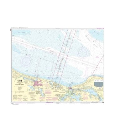 NOAA Chart 12254 Chesapeake Bay Cape Henry to Thimble Shoal Light