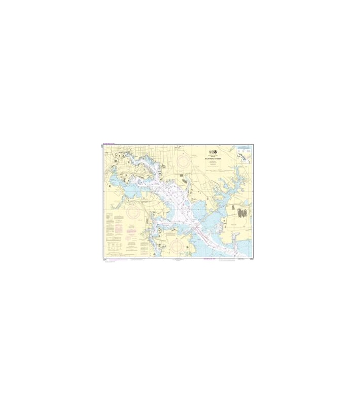OceanGrafix NOAA Nautical Charts 12281 Baltimore Harbor