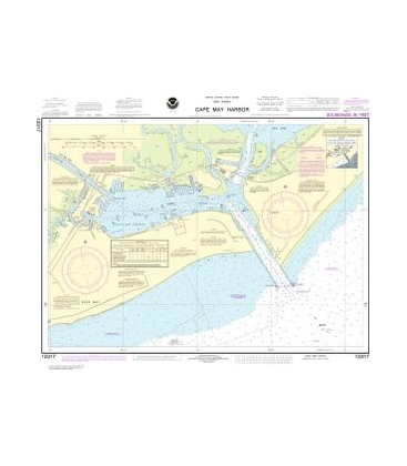 OceanGrafix NOAA Nautical Charts 12317 Cape May Harbor