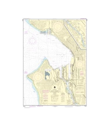 OceanGrafix NOAA Nautical Charts 18450 Seattle Harbor, Elliot Bay and ...