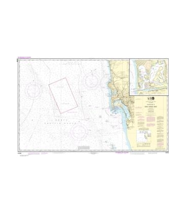OceanGrafix NOAA Nautical Charts 18765 Approaches to San Diego Bay ...