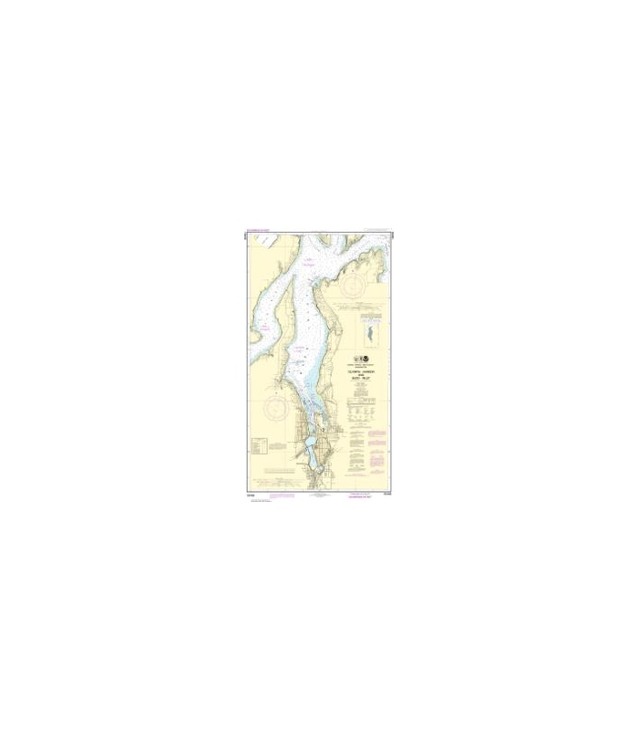 OceanGrafix NOAA Nautical Charts 18456 Olympia Harbor and Budd Inlet
