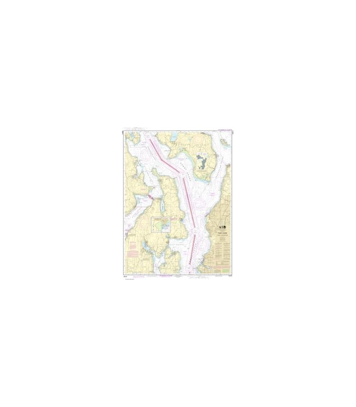 OceanGrafix NOAA Naut Chart 18473 Puget Sound-Oak Bay to Shilshole Bay