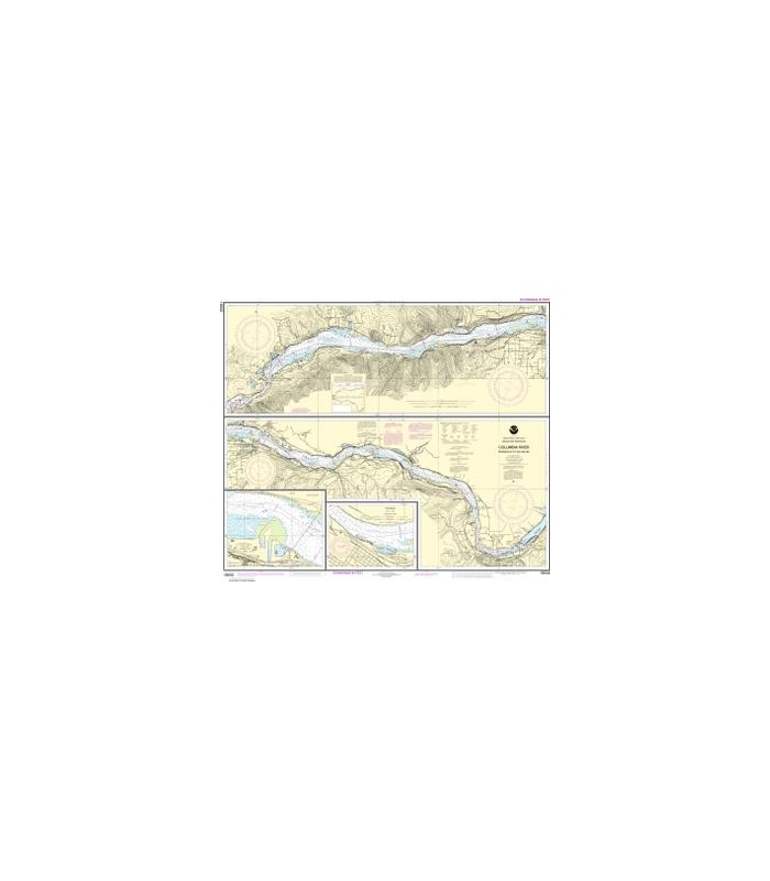 OceanGrafix NOAA Nautical Charts 18532 Columbia River Bonneville To The ...