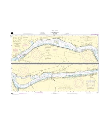 OceanGrafix NOAA Nautical Charts 18533 Columbia River Lake Celilo