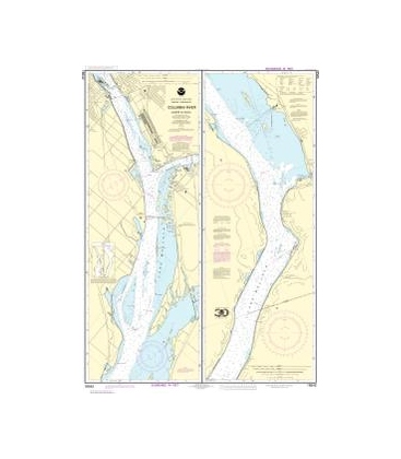 OceanGrafix NOAA Nautical Charts 18542 Columbia River Juniper to Pasco