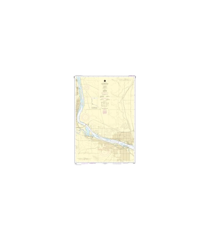 OceanGrafix NOAA Nautical Charts 18543 Columbia River Pasco to Richland
