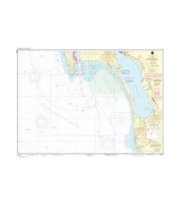 OceanGrafix NOAA Nautical Charts 18772 Approaches to San Diego Bay