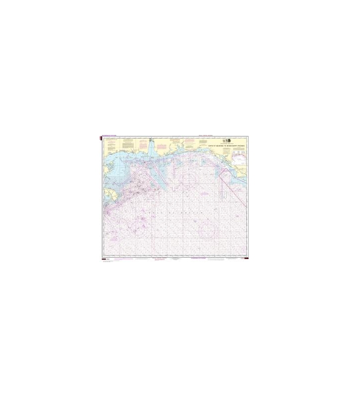 OceanGrafix NOAA Nautical Charts 1115A Cape St. George to Mississippi ...