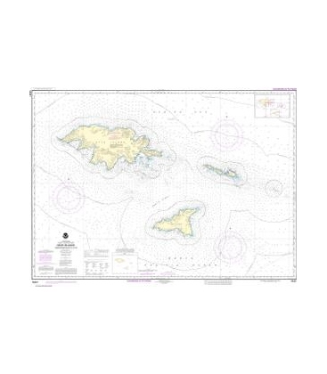 OceanGrafix NOAA Nautical Charts 16421 Ingenstrem Rocks to Attu Island