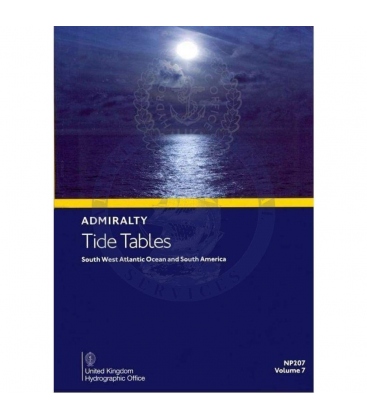 NP207 Admiralty Tide Tables (ATT) Volume 7 South West Atlantic Ocean ...
