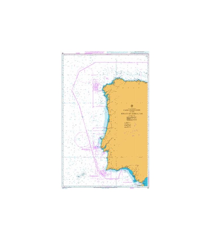 British Admiralty Nautical Chart 87 Cabo Finisterre to the Strait of ...
