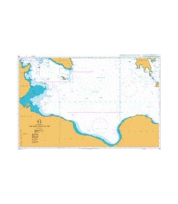 British Admiralty Nautical Chart 176 Cap Bon to Ra's At Tin
