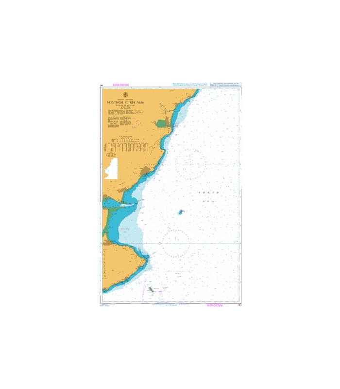 BA Nautical Chart 190 Montrose to Fife Ness including the Isle of May