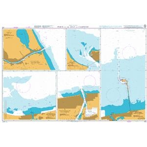 British Admiralty Nautical Chart 372 Ports in the Gulf of Campeche