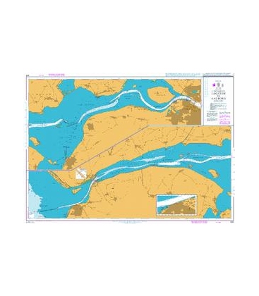 British Admiralty Nautical Chart 428 Logstor to Aalborg