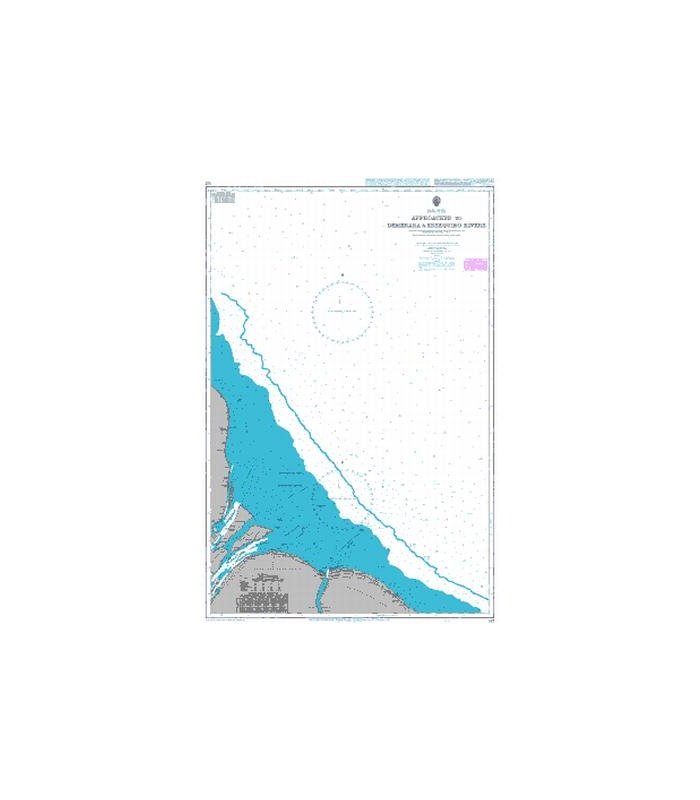 BA Nautical Chart 527 Approaches to Demerara and Essequibo Rivers