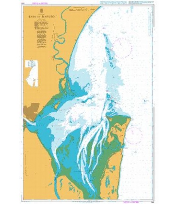 British Admiralty Nautical Chart 644 Baia de Maputo