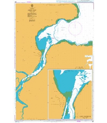 British Admiralty Nautical Chart 681 Lindi Bay