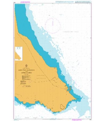 British Admiralty Nautical Chart 852 Akrotiri Harbour and Approaches