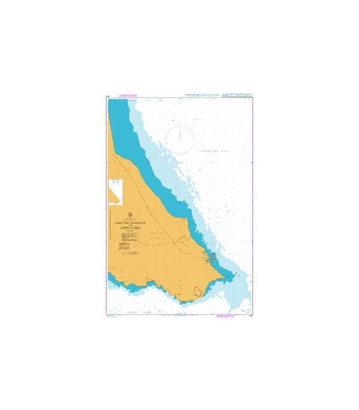 British Admiralty Nautical Chart 852 Akrotiri Harbour and Approaches