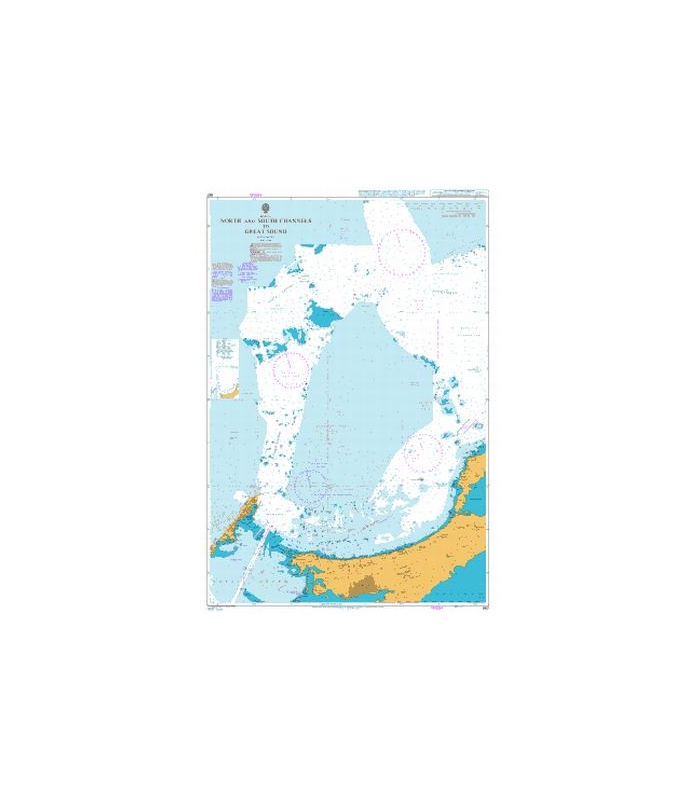 British Admiralty Nautical Chart 867 North and South Channels to Great ...