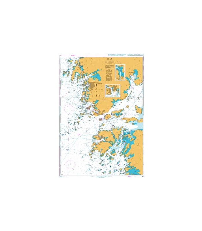 British Admiralty Nautical Chart 873 Marstrand