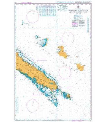 British Admiralty Nautical Chart 936 Nouvelle-Caledonie (South-eastern part)