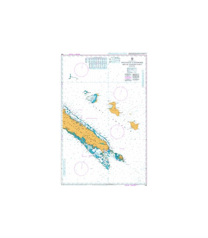 British Admiralty Nautical Chart 936 Nouvelle-Caledonie (South-eastern ...