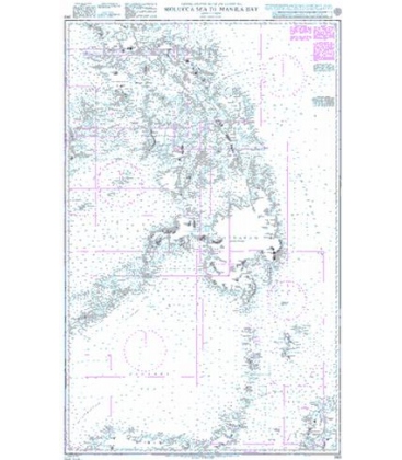 British Admiralty Nautical Chart 943 Molucca Sea to Manila Bay