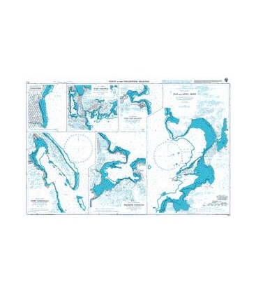 British Admiralty Nautical Chart 962 Ports in the Philippine Islands
