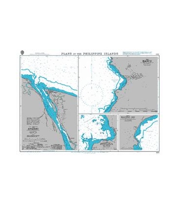 British Admiralty Nautical Chart 989 Plans in the Philippine Islands