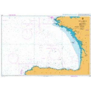 British Admiralty Nautical Chart 1104 Bay of Biscay