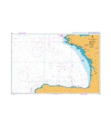 British Admiralty Nautical Chart 1104 Bay of Biscay