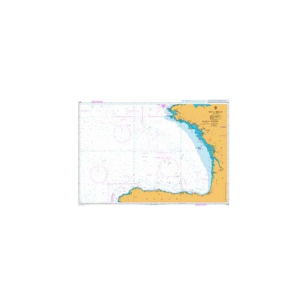 British Admiralty Nautical Chart 1104 Bay of Biscay
