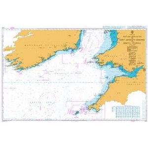 British Admiralty Nautical Chart 1123 Western Approaches to Saint ...
